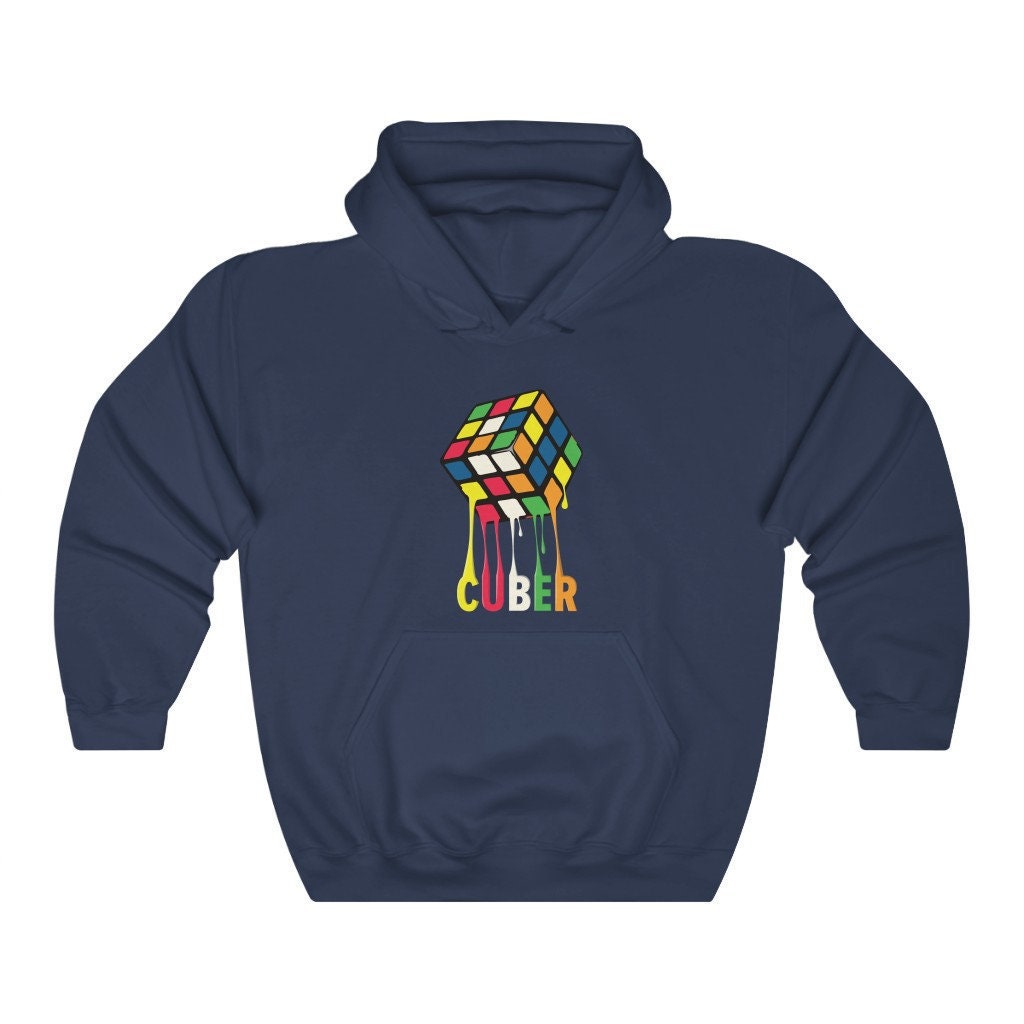 Cuber Melting Rubik's Cube Hoodie Sweatshirt Adult | Etsy