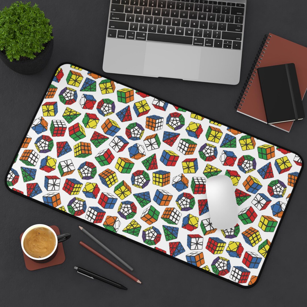 Rubik's Cube Pyraminx, Megaminx, and More Desk Mat, Cubing Mat ...