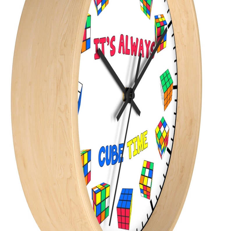 Rubik's Cube Wall Clock it's Always Cube | Etsy