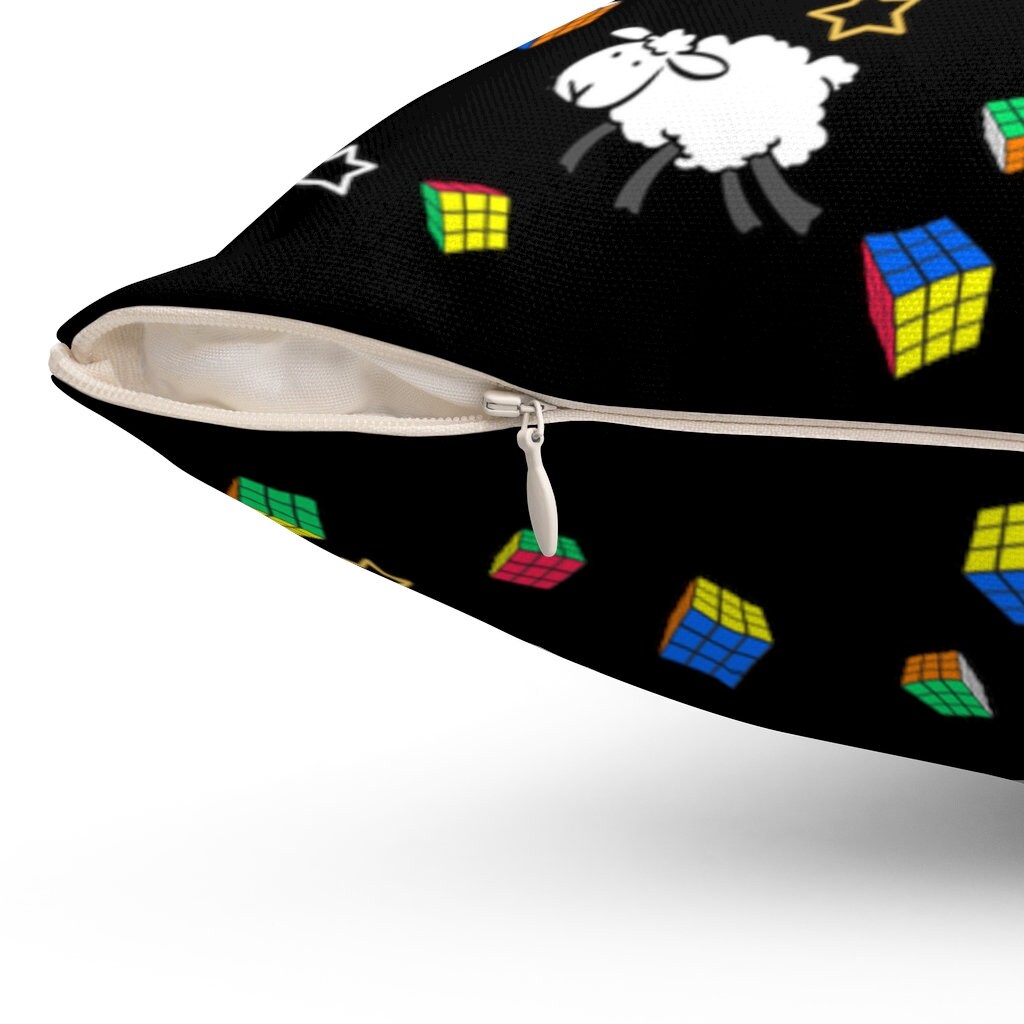 I Dream of Solving Cubes - Rubik's Cube Pillow - 2-sided Print, Square ...