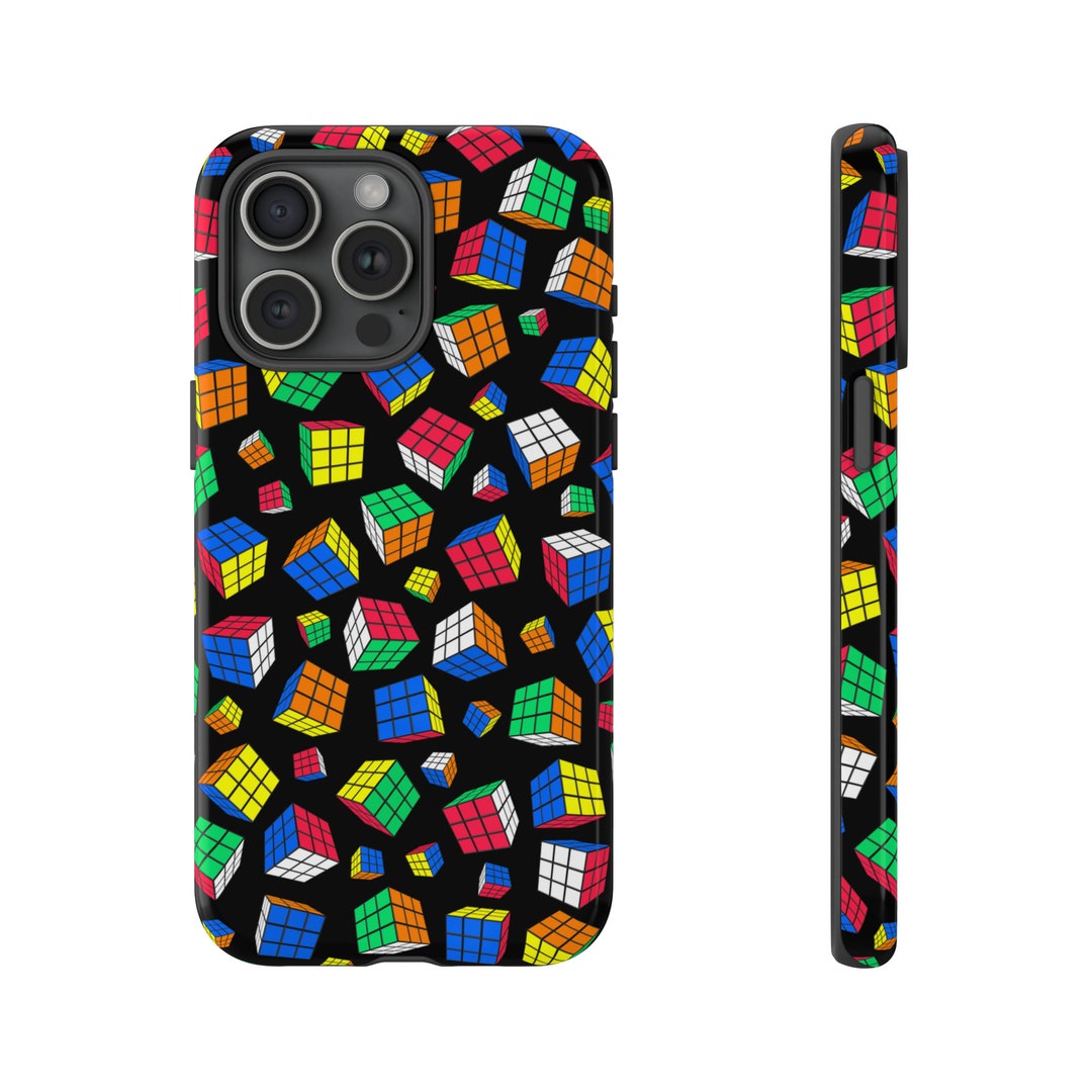 Cubes All Over Rubik's Cube Phone Case iPhone Apple - Etsy