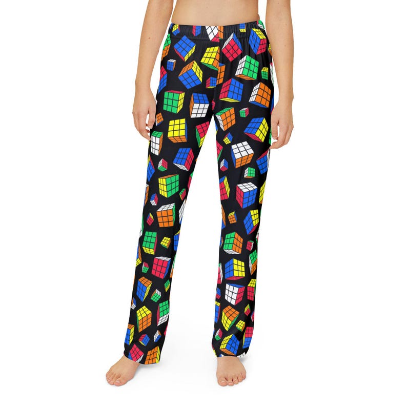 Cubes All Over Rubik's Cube Kids Pajama Pants (youth) - Etsy