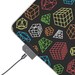 LED Gaming Desk Mat, Mouse Pad, Rubik's Cube Line Art - Etsy