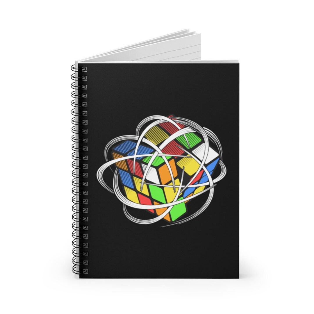 Speedcube - Rubik's Cube Notebook - Spiral Ruled Line - Etsy