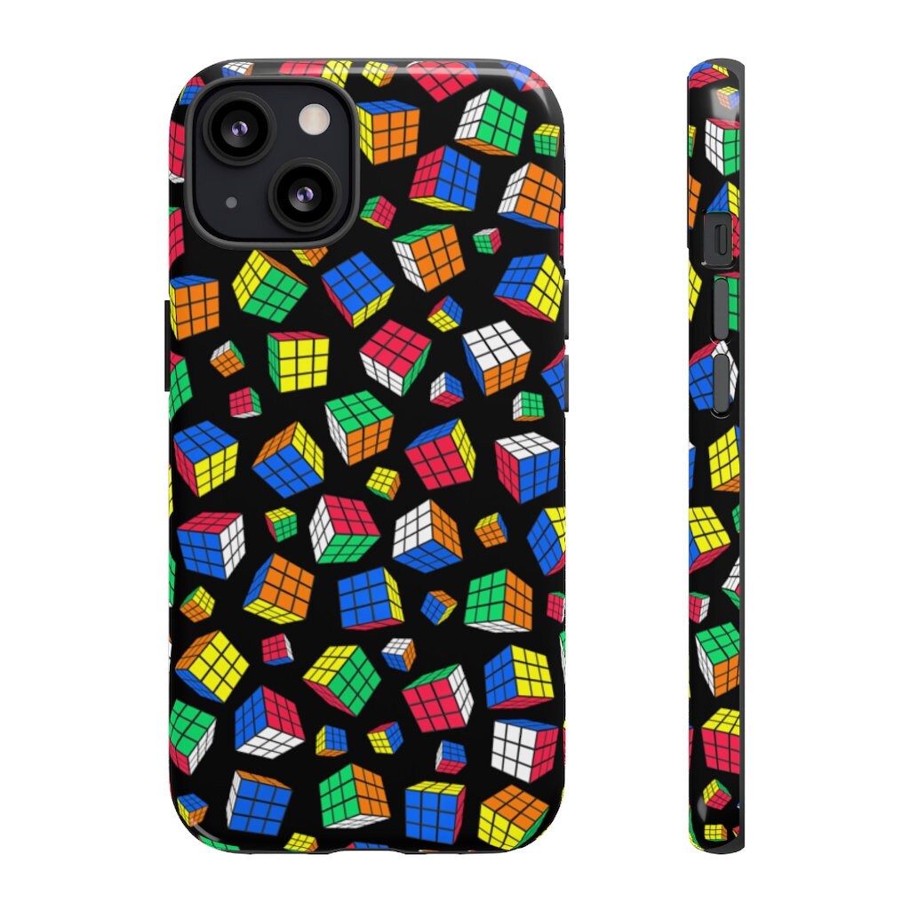 Cubes All Over Rubik's Cube Phone Case Iphone Apple - Etsy