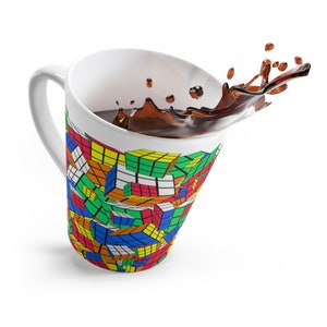 Crazy Cubes - Rubik's Cube Mug 12oz - Latte Mug - Fun Gift - Etsy
