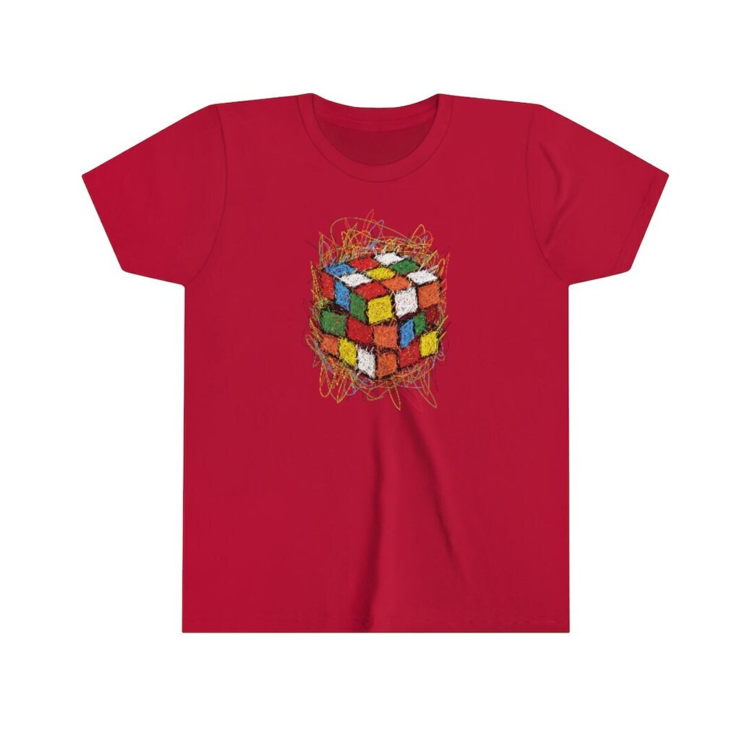 Scribble Cube - Rubik's Cube Shirt (youth Sizes) - Soft Cotton T-shirt ...