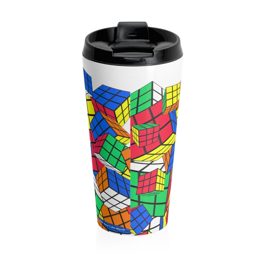 Crazy Cubes Rubik's Cube Stainless Steel Travel Mug - Etsy