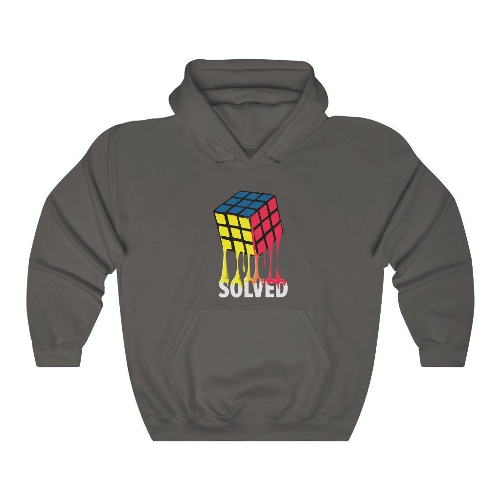 Solved Melting Rubik's Cube Hoodie Sweatshirt Adult | Etsy