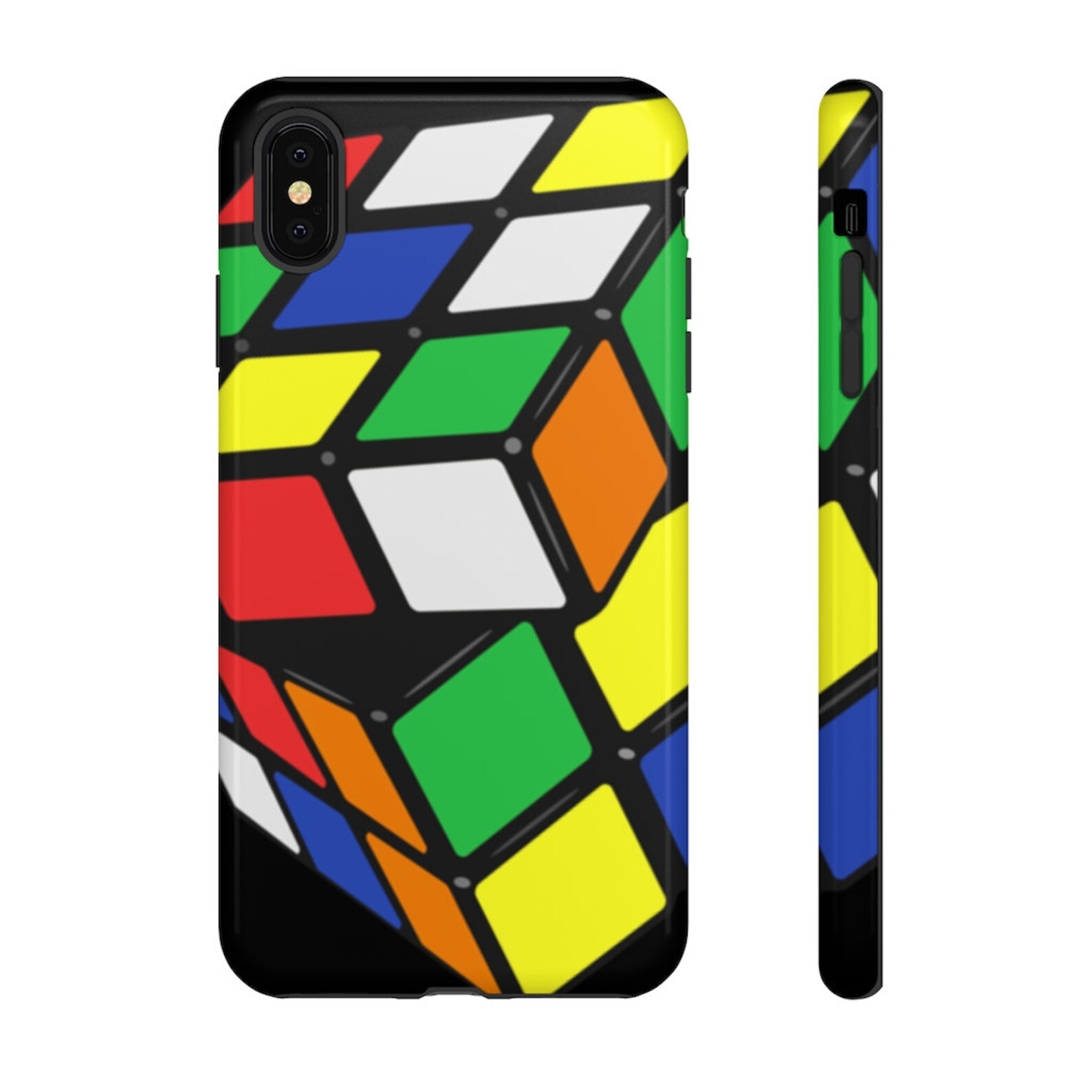 Scrambled Big Rubik's Cube Phone Case Tough Case | Etsy