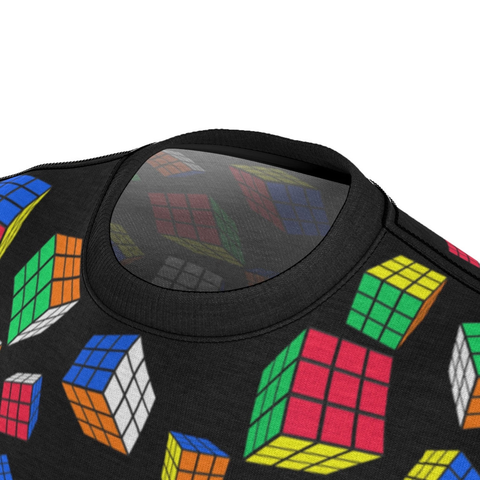 Cubes All Over Rubik's Cube Shirt black | Etsy