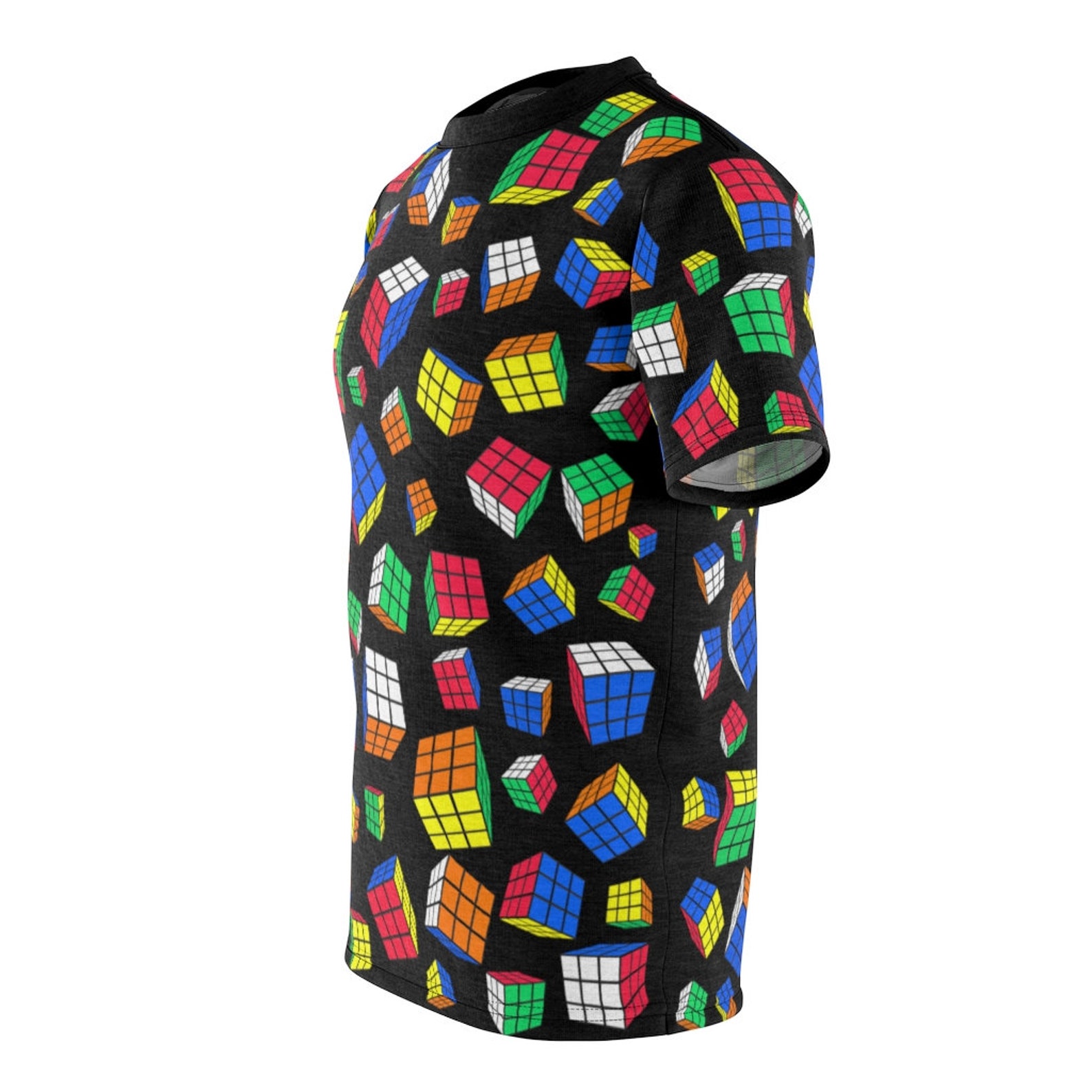 Cubes All Over Rubik's Cube Shirt black | Etsy