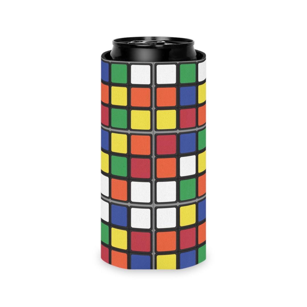Flat Cubes Can Cooler - Rubik's Cube Soft Drink Holder - Etsy