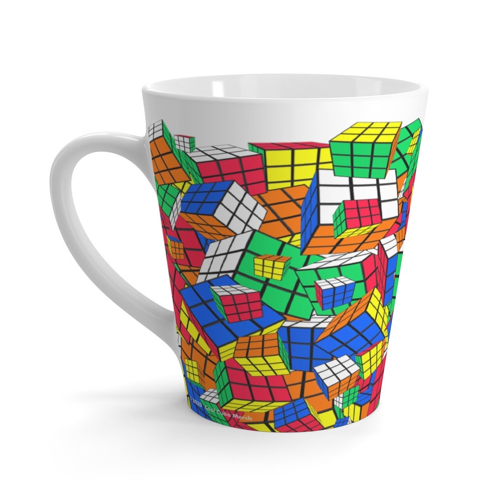 Crazy Cubes - Rubik's Cube Mug 12oz - Latte Mug - Fun Gift - Etsy