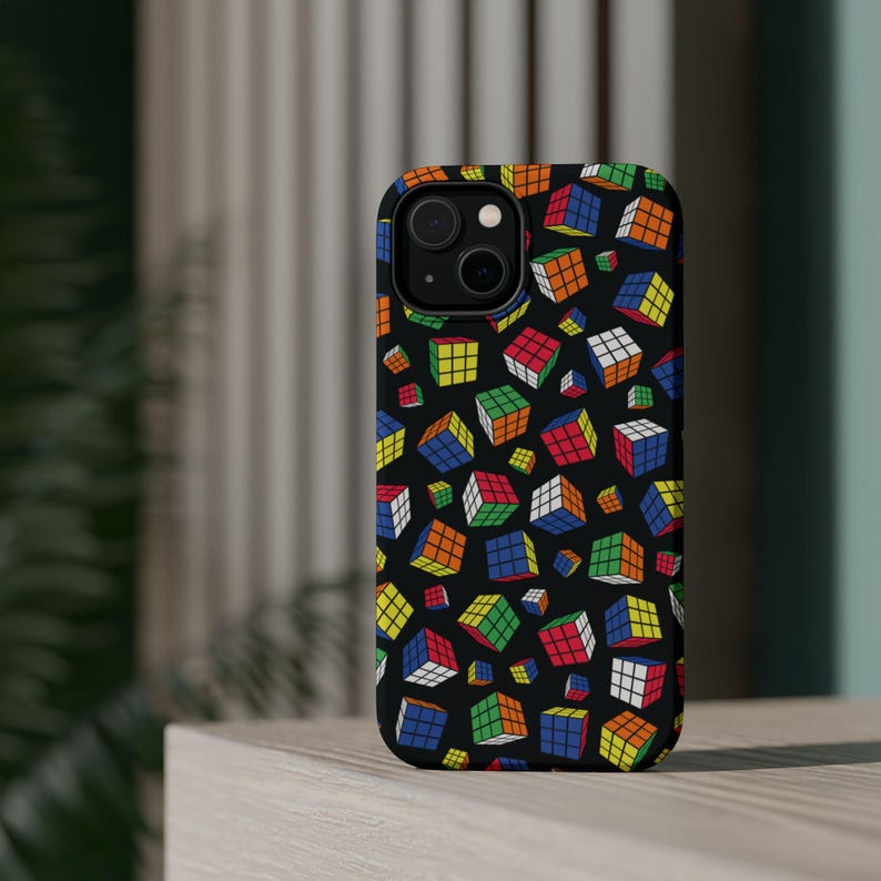 Magsafe Rubik's Cube iPhone Case - Tough Phone Case - 3x3 Puzzles - Etsy