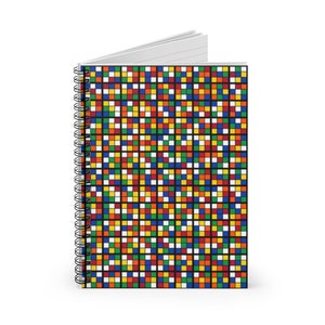 Rubik's Cube Notebook Spiral Ruled Line Journal Lined | Etsy
