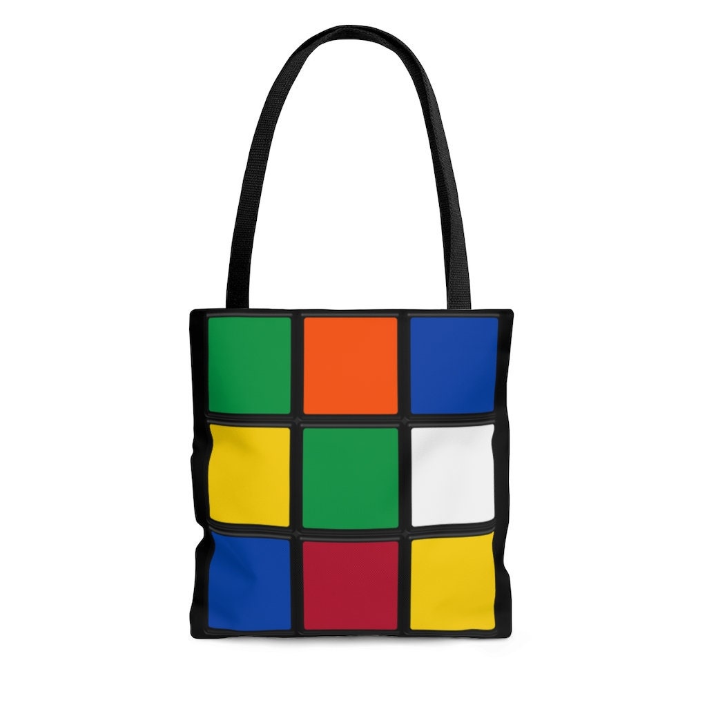Rubik's Cube Tote Bag Huge Cube 2-sided Print - Etsy