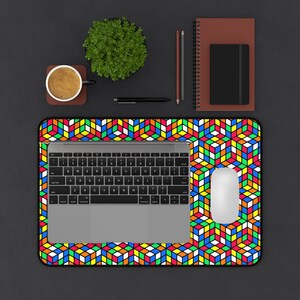 Optical Illusion Rubik's Cubes Desk Mat, Cubing Mat, Speedcubing ...