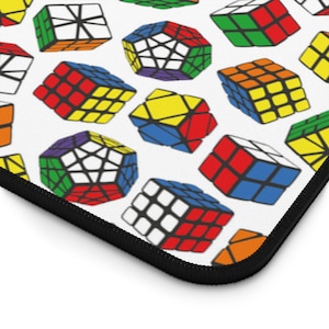 Rubik's Cube Pyraminx, Megaminx, and More Desk Mat, Cubing Mat ...