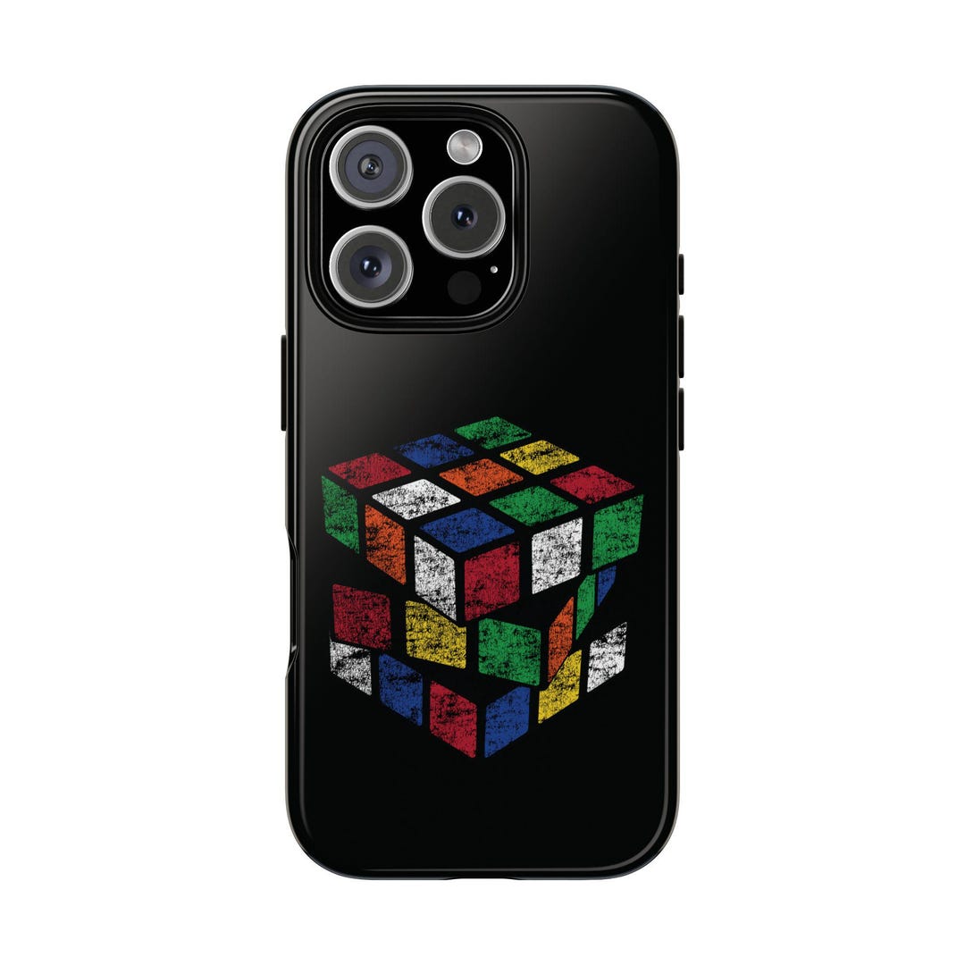 Vintage Scrambled Cube - Rubik's Cube Phone Case - Tough Case, Samsung ...