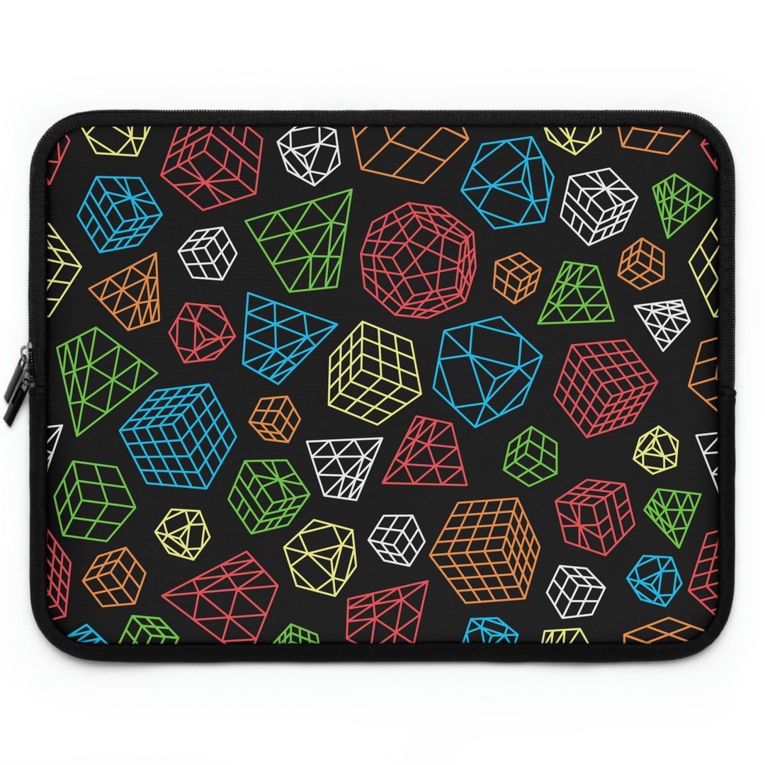 Line Art Rubik's Cube Laptop Sleeve - Etsy
