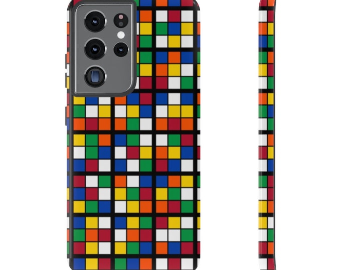 Cubes All Over Rubik's Cube Phone Case Iphone and - Etsy