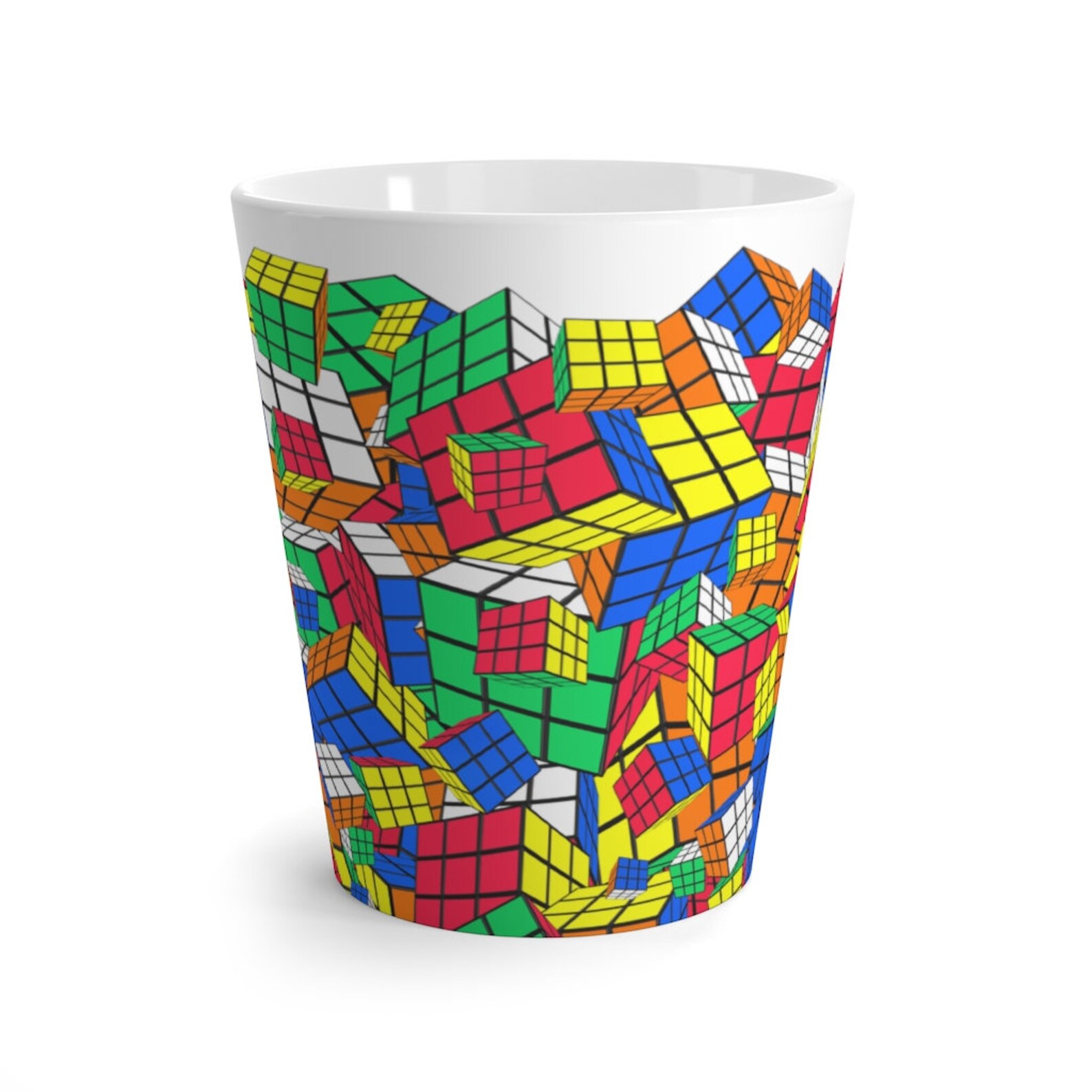 Crazy Cubes Rubik's Cube Mug 12oz Latte Mug Fun Gift - Etsy