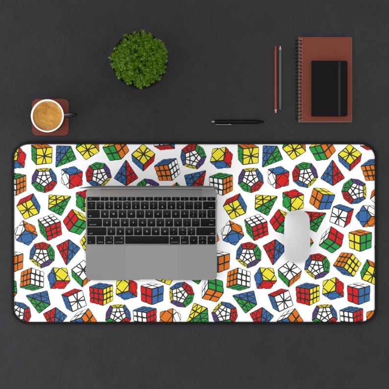 Rubik's Cube Pyraminx, Megaminx, and More Desk Mat, Cubing Mat ...