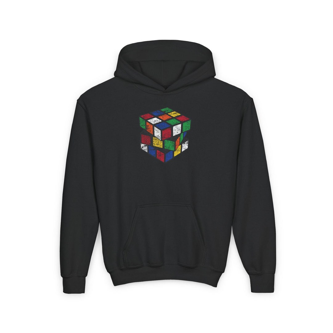 Original Distressed Vintage Rubik's Cube Hoodie (youth Sizes) - Etsy