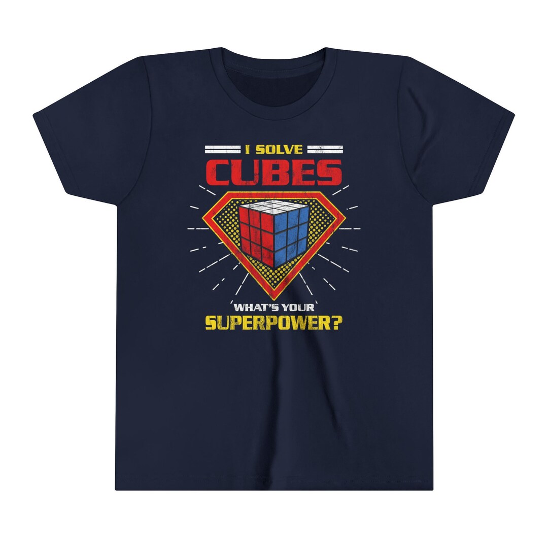 What's Your Superpower Rubik's Cube Shirt (youth Sizes) - Soft Cotton T ...