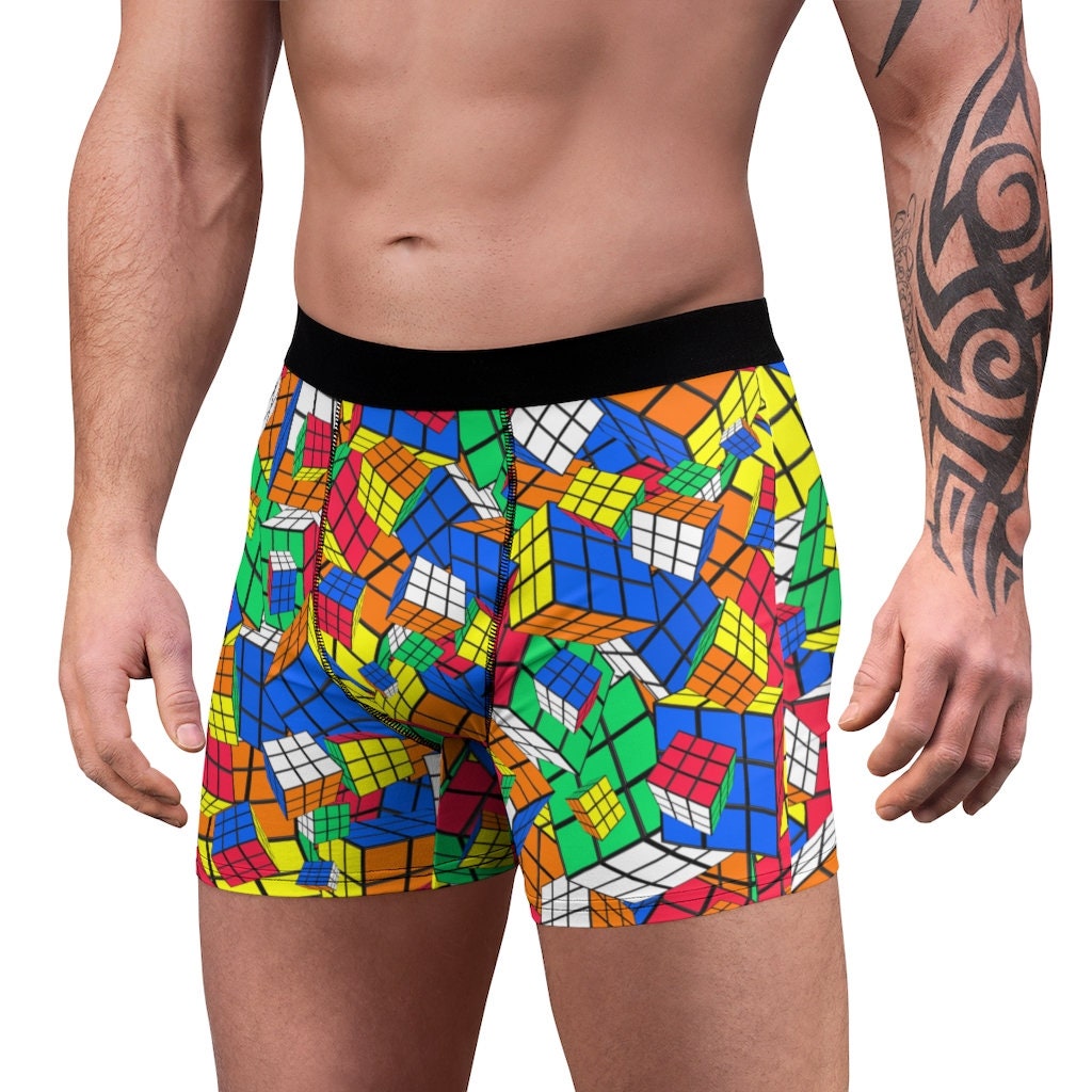 Crazy Cubes Rubik's Cube Boxer Briefs Rubik's Cube - Etsy