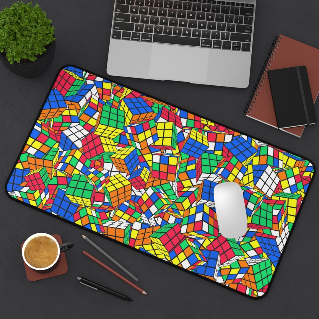 Crazy Cubes Rubik's Cubes Desk Mat, Cubing Mat, Speedcubing Competition ...