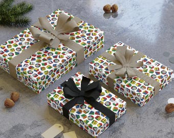 Rubiks Cube Gift Wrap Paper - Etsy