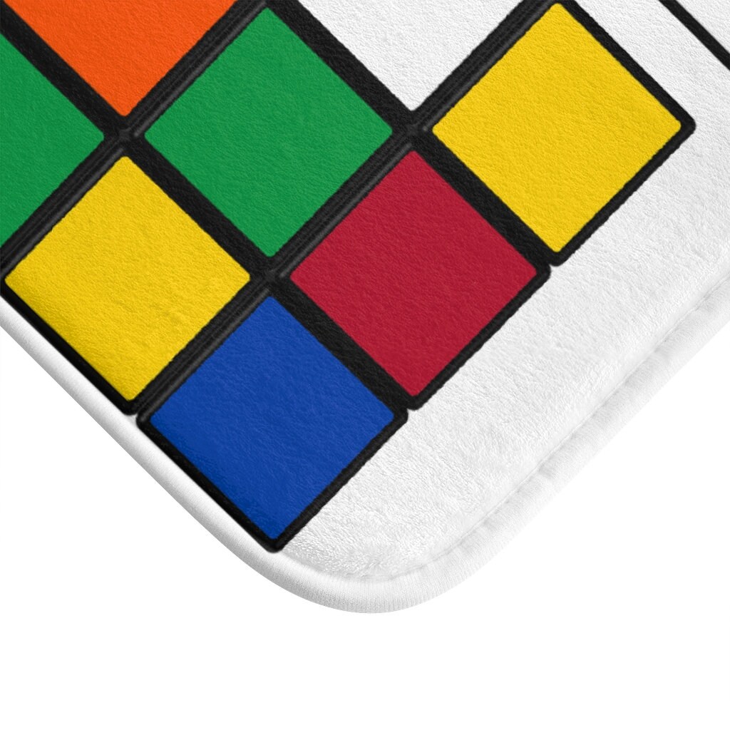 Rubik's Cube Bath Mat 2 Big Cubes Bathroom Decor - Etsy