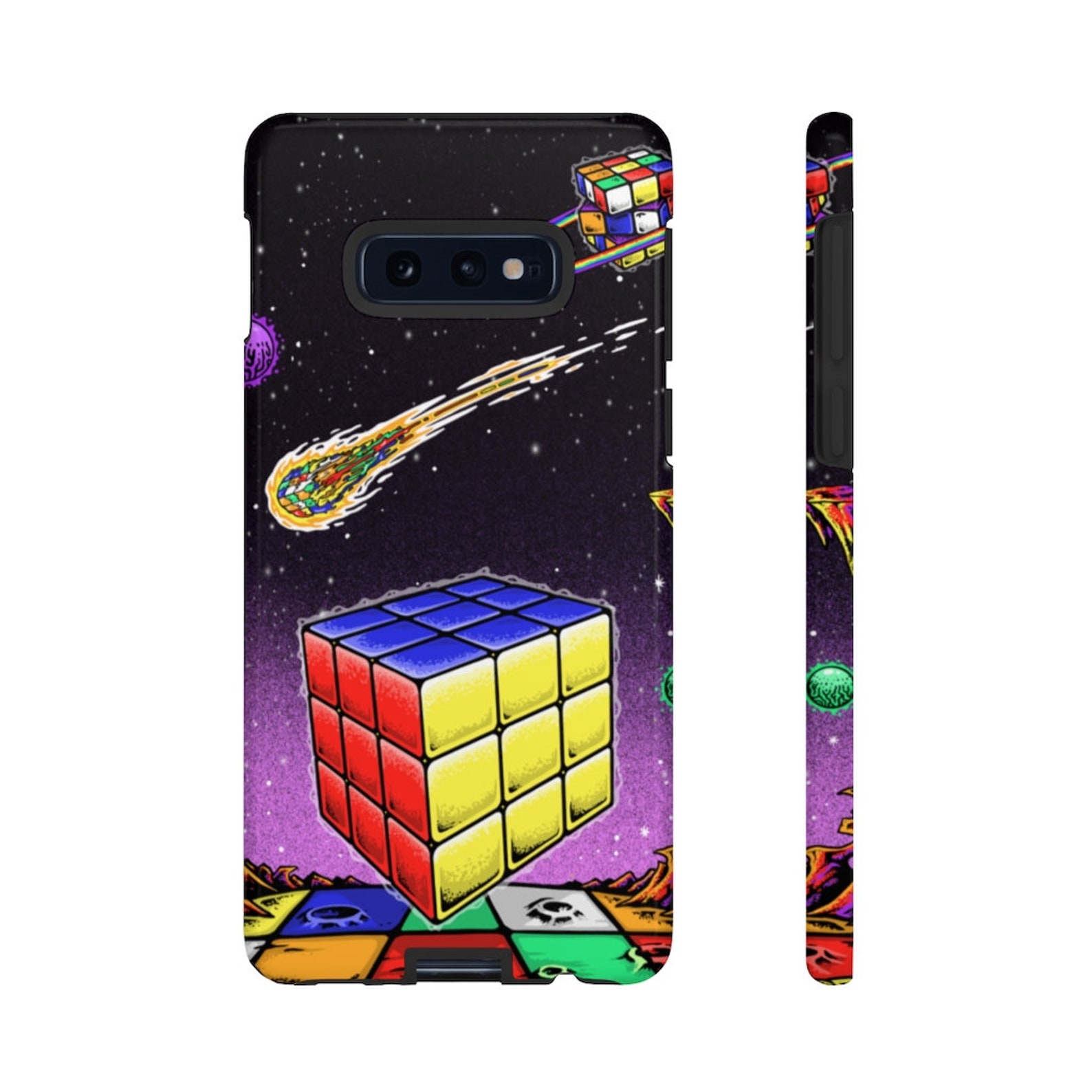 Psychedelic Rubik's Cube Phone Case Tough Case - Etsy