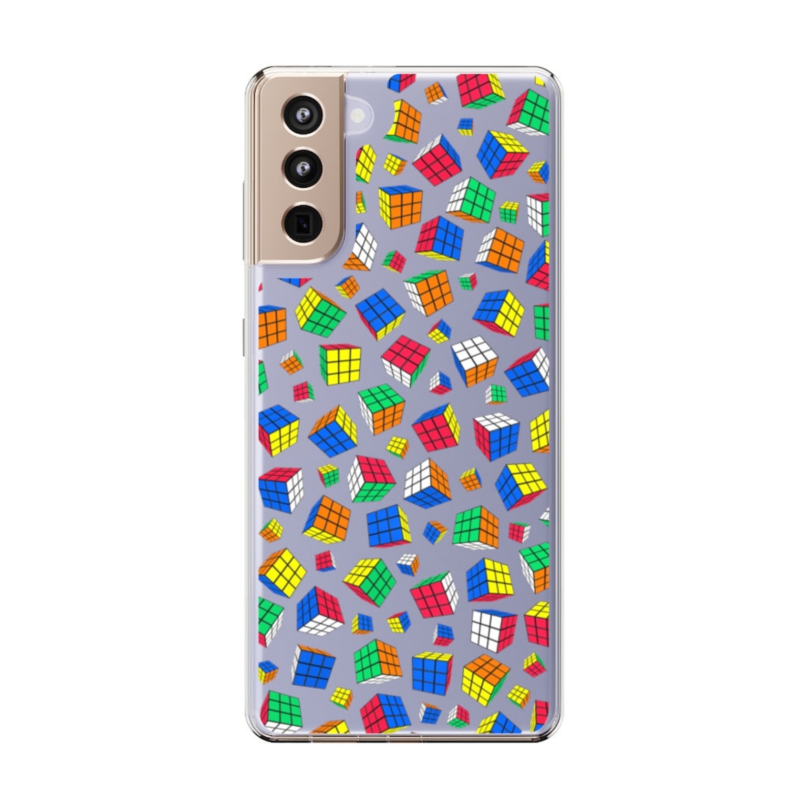 Cubes All Over Rubik's Cube Phone Case Iphone 12 and | Etsy