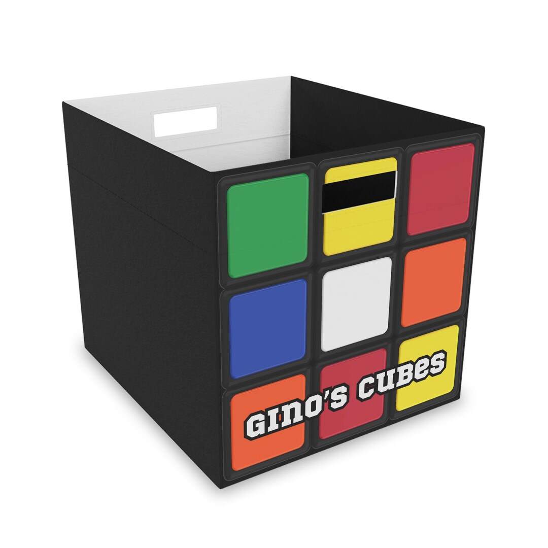 Gino's Cube Collection Rubik's Cube Felt Storage Box Large Cube Image ...
