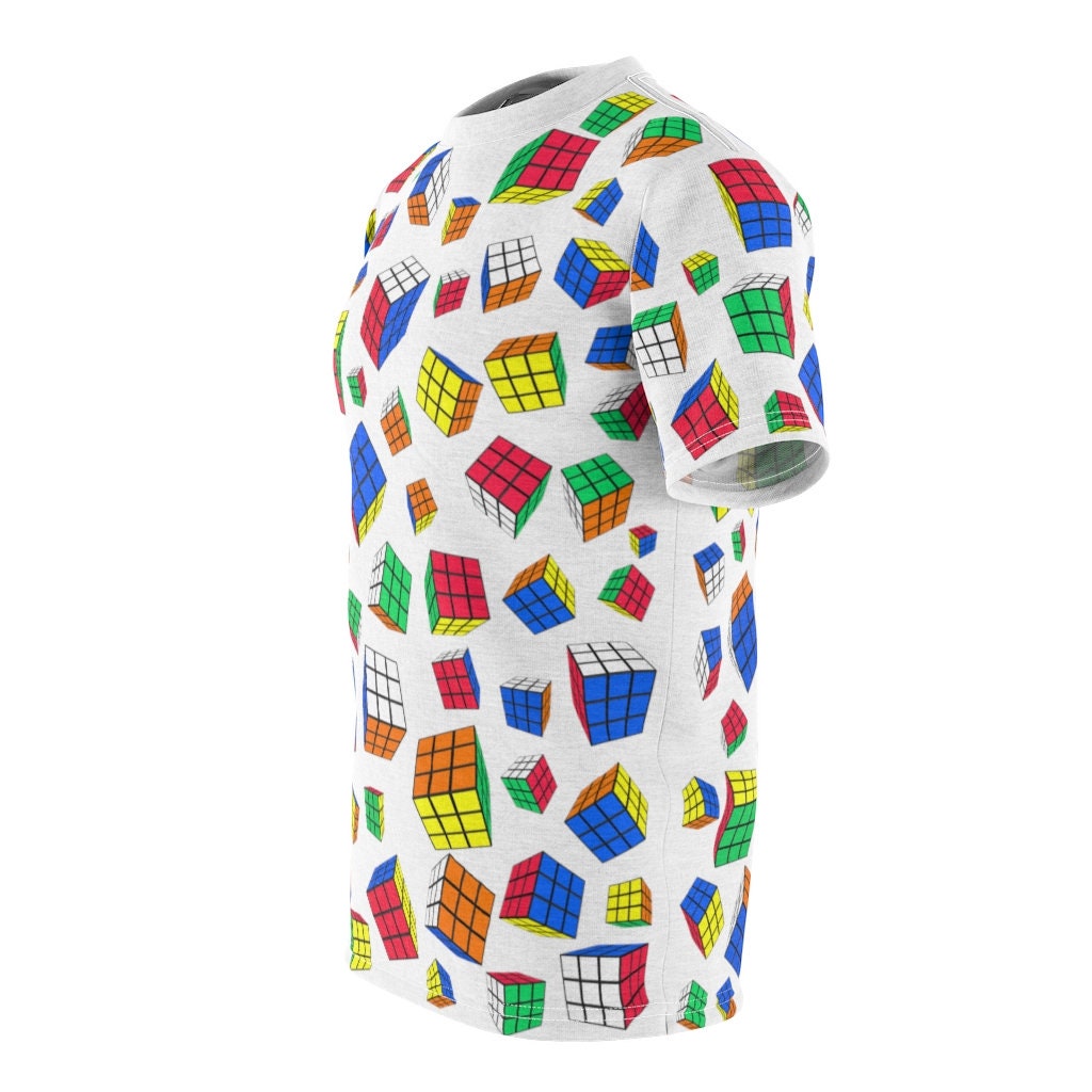 Cubes All Over Rubik's Cube Shirt white | Etsy