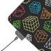 LED Gaming Desk Mat Mouse Pad Rubik's Cube Line Art - Etsy