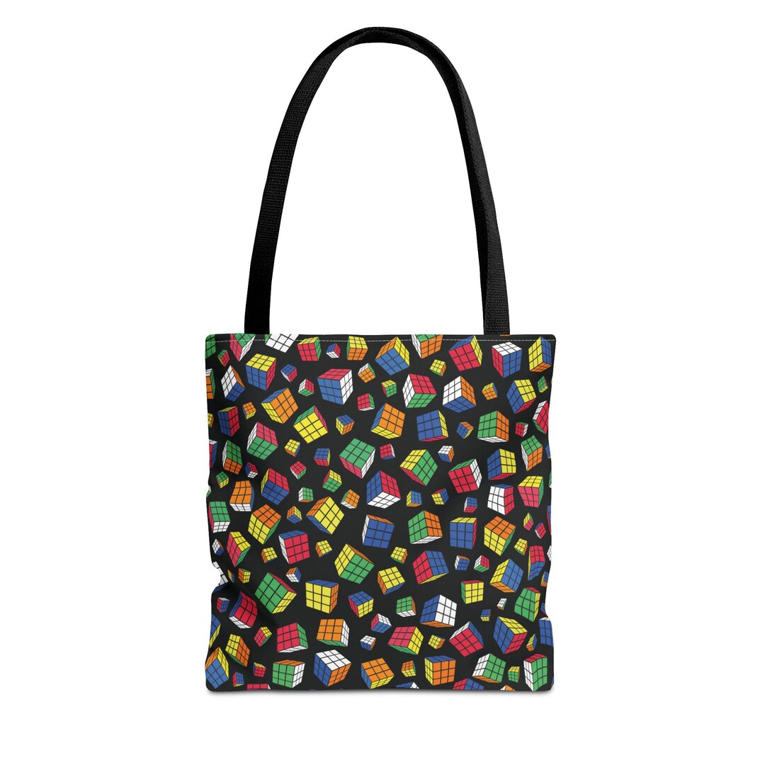 All-over Cubes Rubik's Cube Tote Bag - Etsy