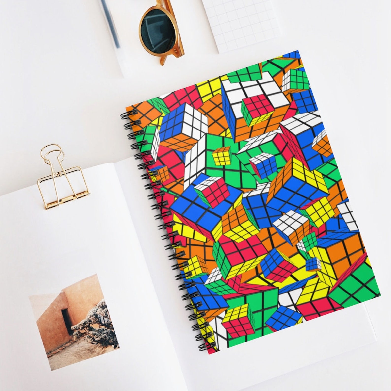 Crazy Cubes Rubik's Cube Notebook Spiral Ruled Line | Etsy