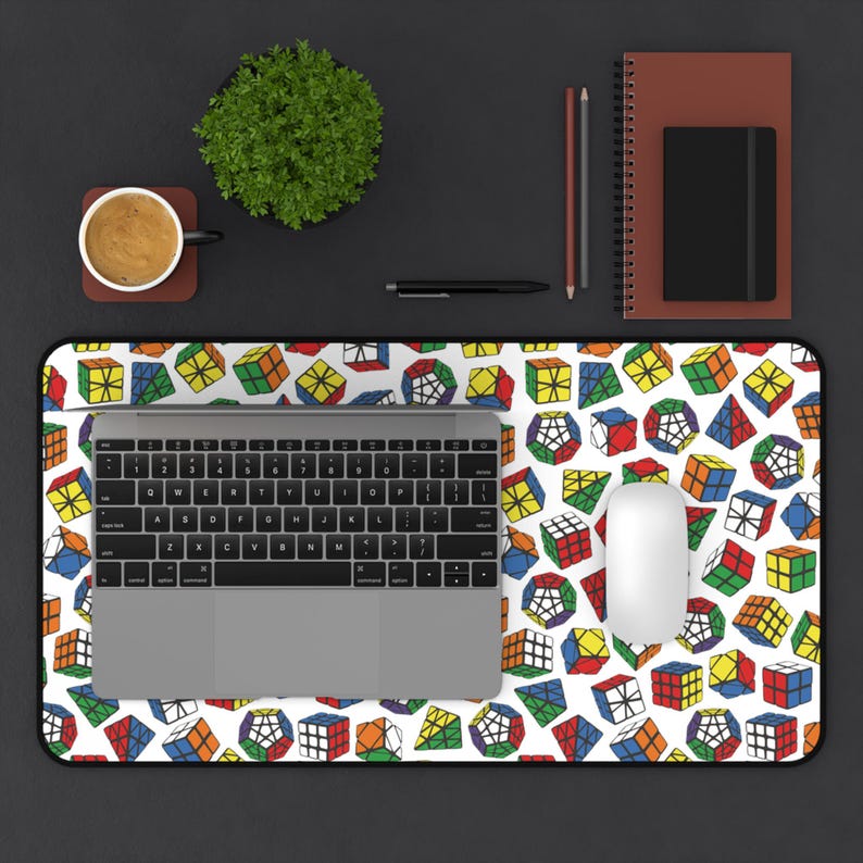 Rubik's Cube Pyraminx, Megaminx, and More Desk Mat, Cubing Mat ...