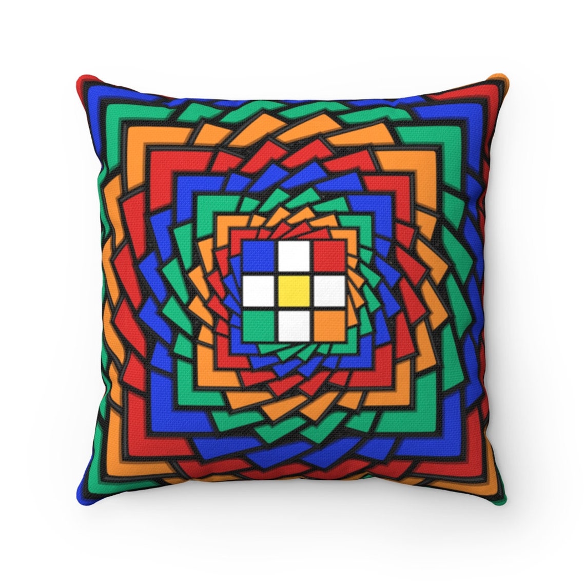 Daisy Pattern Rubik's Cube Pillow 2-sided Print - Etsy