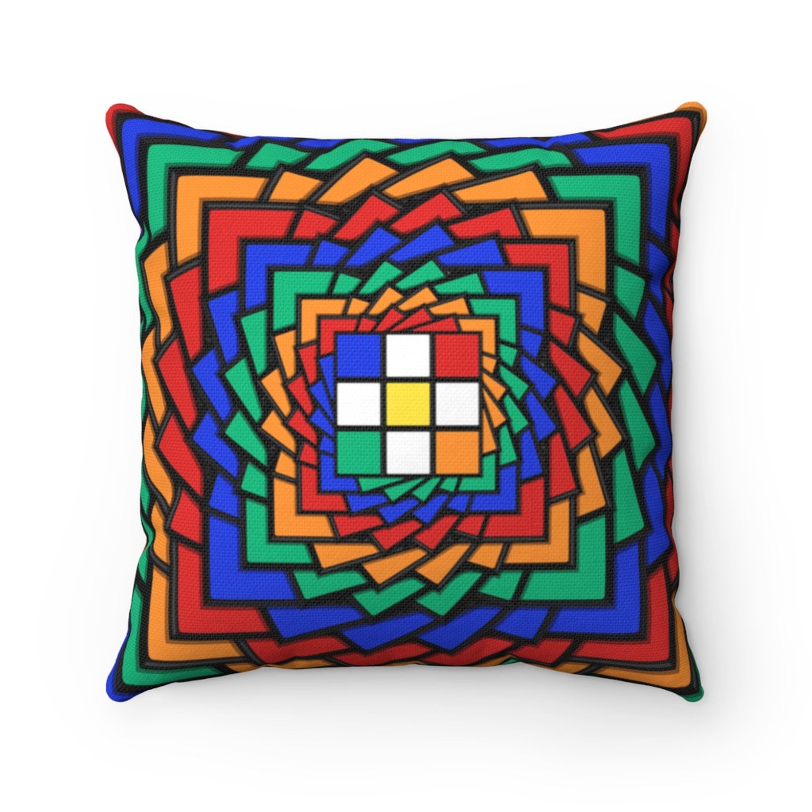 Daisy Pattern Rubik's Cube Pillow 2-sided Print - Etsy