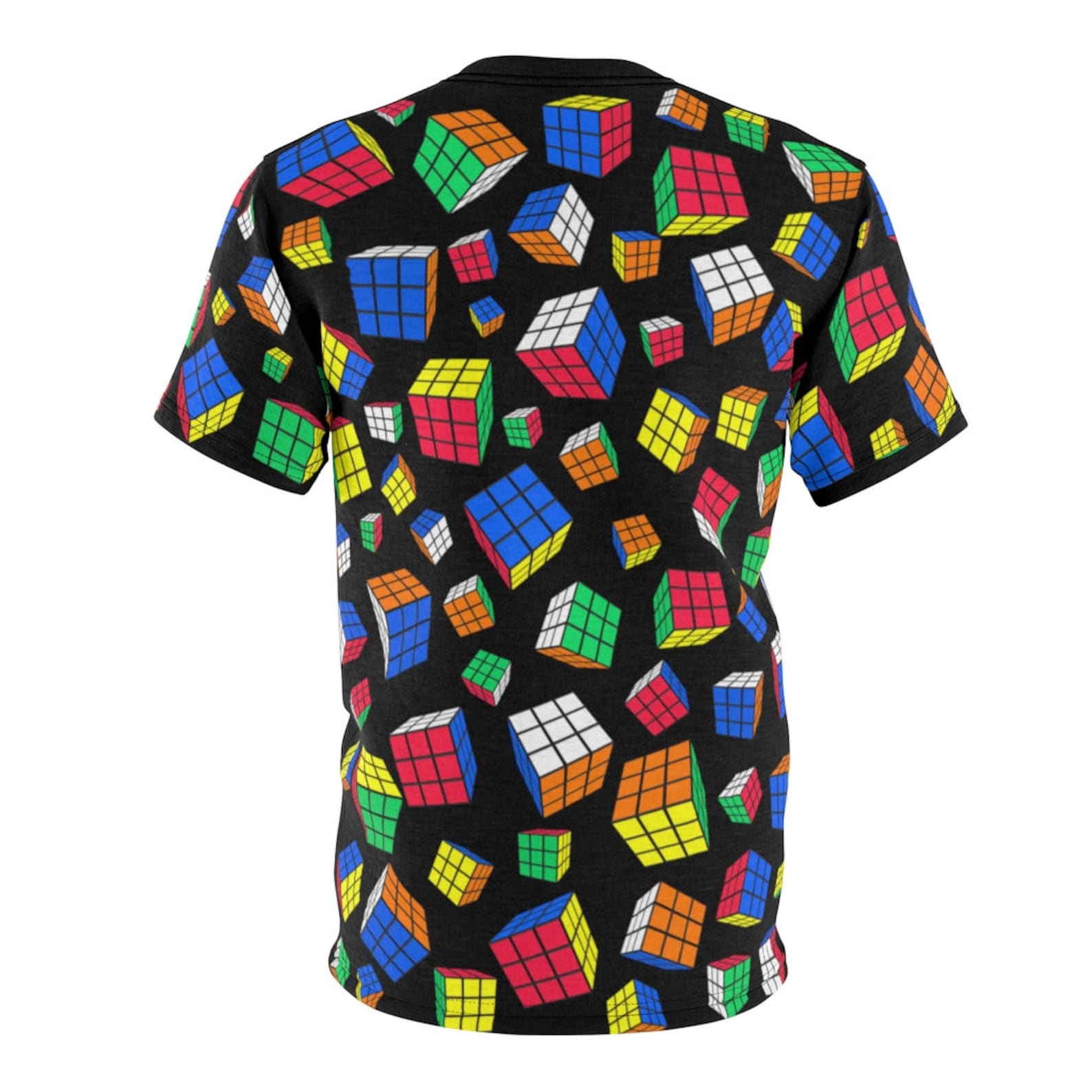 Cubes All Over Rubik's Cube Shirt black | Etsy