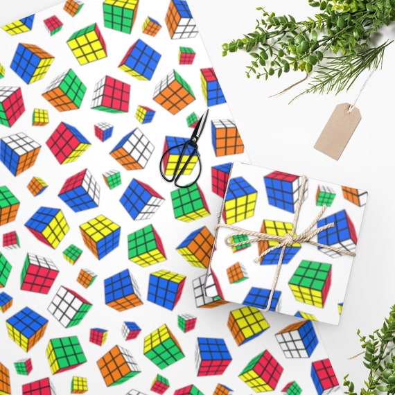 Cubes All Over Rubik's Cube Gift Wrap Wrapping Paper - Etsy