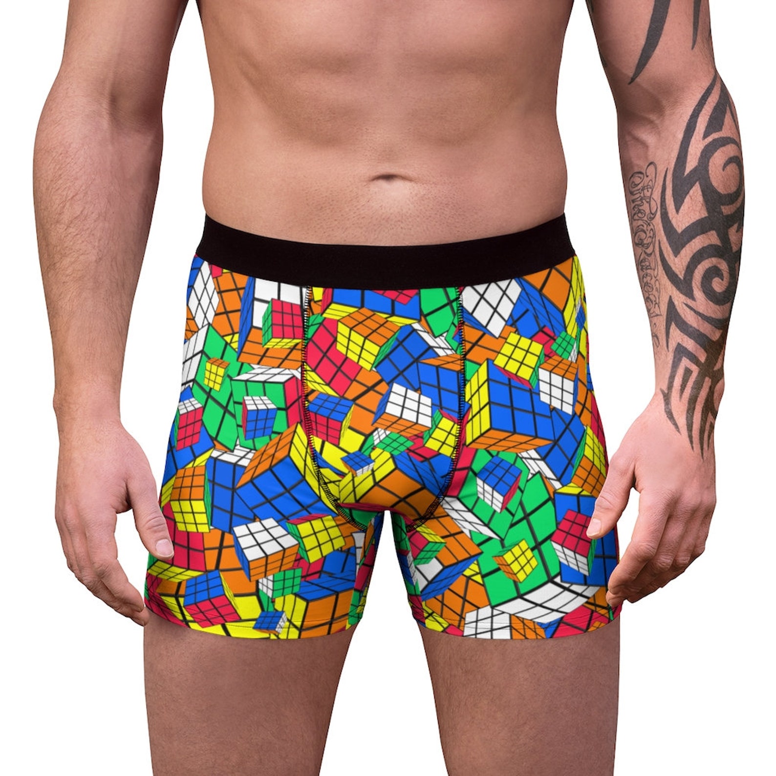 Crazy Cubes Rubik's Cube Boxer Briefs Rubik's Cube - Etsy