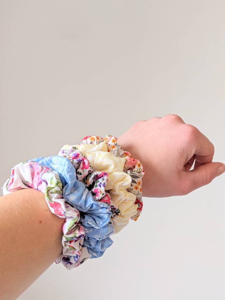 Mini & Maxi Spring time Scrunchies in various packs and sizes. | Etsy
