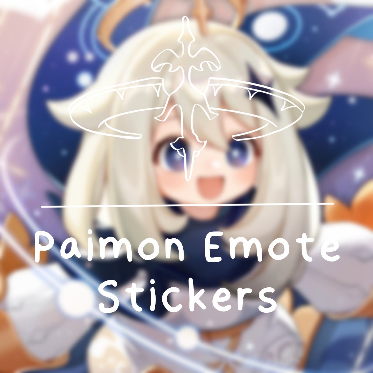 Genshin Impact Paimon Emote Stickers - Etsy Finland