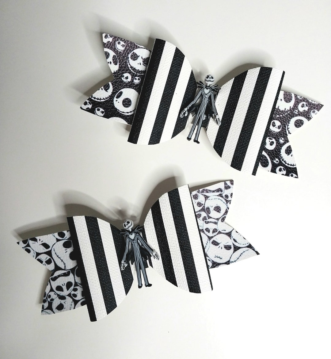 Jack Skellington Hair Bow - Etsy